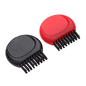 MUXSAM Pocket Golf Club Groove Brush Mini Golf Club Brushes Portable Soft D-Brush 5-Pack Color Random for Cleaning Golf Heads Golf Ball Shoes