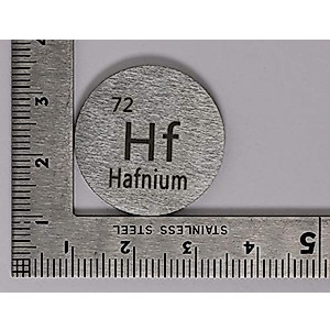 Hafnium (Hf) 24.26mm Metal Disc for Collection or Experiments