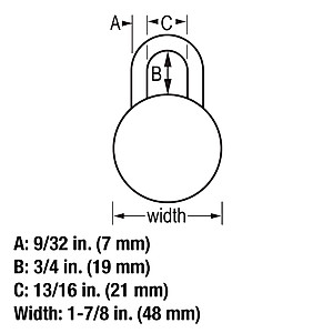 Master Lock Combination Locker Lock, Combination Padlock for Gym and School Lockers, Purple Dial Lock, 1514D