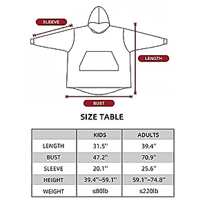 RONGTAI Oversized Wearable Blankets,Soft Plush Printed Sherpa Blanket Sweatshirt with Pockets,One Size Fits All,Tiger