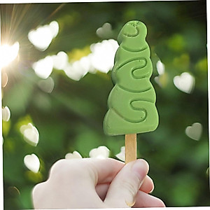 NOLITOY 2pcs Popsicle Mold Christmas Fondant Molds Diy Ice Cream Popsicle Ice Mold Ice Cream Mold Cakesicle Christmas Popsicle Maker Tray Ice Cube Tray White Soft Drink Simple