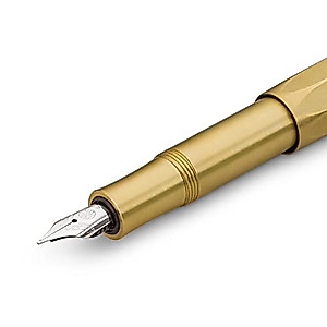 Kaweco Sport Fountain Pen, Spring Strength, Medium, Brass