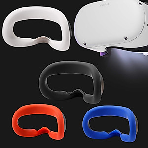 Devansi Newest VR Silicone Face Cover for Oculus Quest 2 Face Protect Skin Sweatproof Lightproof Anti-Leakage