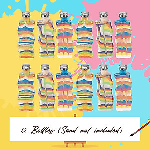 Wavy Sand Art Bottles (1Dz) - Crafts for Kids and Fun Home Activities