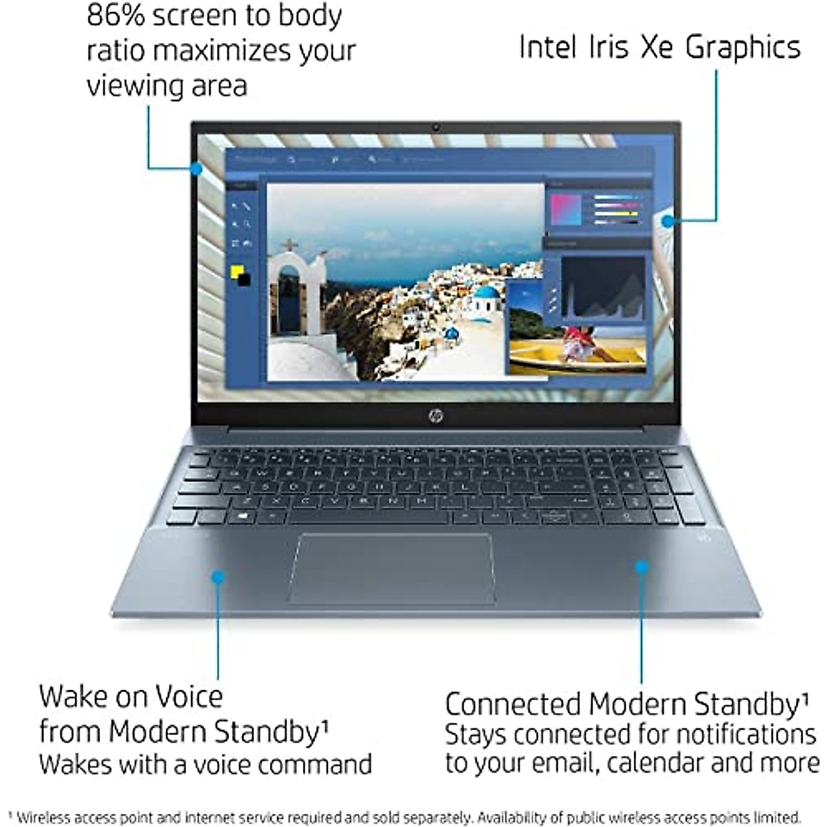HP Newest 15 Pavilion Laptop, 15.6" Full HD Touchscreen, 12th Gen Intel Core i7-1255U Processor, 16GB RAM, 1TB SSD, Backlit Keyboard, Wi-Fi 6, HDMI, Windows 11 Home, Blue