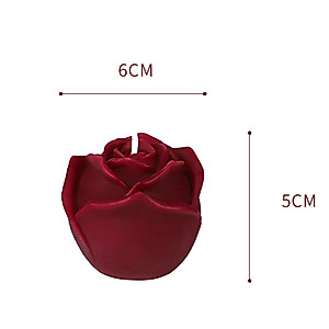 Wehnniee Low Temperature Candles, Soy Wax Low Heat Romantic Rose Candle for Couples, Valentines Day Wedding Anniversary Dating Gifts for Wife Husband Girlfriend Women Men, Low Temp Candle Play