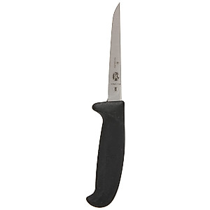 Victorinox Poultry 4.50" Boning Knife with Fibrox Pro Handle, Medium, Black