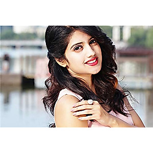 Uloveido Disco Ball Party Mushroom Shape Rings Rhodium Plated CZ Stone, Silver Color Engagement Wedding Band Ring for Women (Size 6) PJ4297