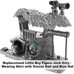 Replacement Part for Fisher-Price Little People Swing & Share Treehouse Playset - DYF19 ~ Replacement Little Boy Figure Jack ~ Shirt with Soccer Ball ~ Blue Hat