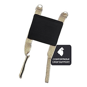 Birdy Bra Standard Chicken Hook-and-Loop Crop Bra, Black