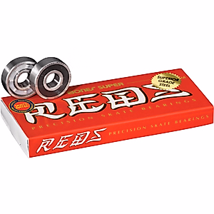Bones Super Reds Skateboard Bearings 8 Pack