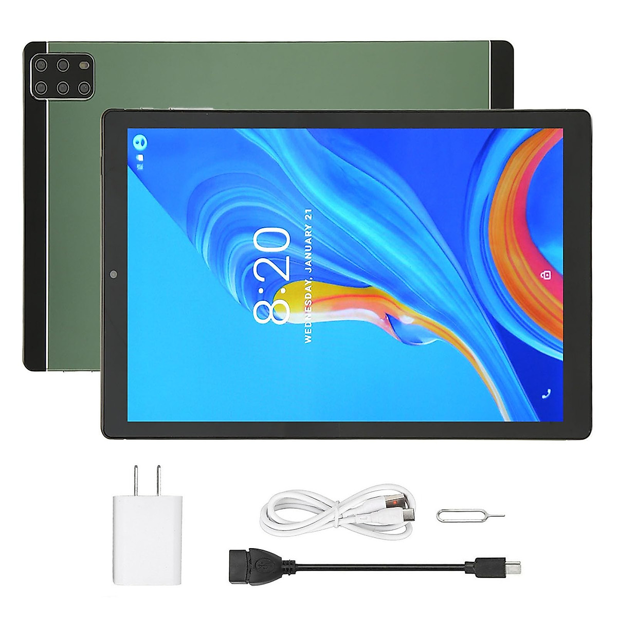 Airshi Tablet, Tablet Computer with Two Cameras 100-240V for Photos (US Plug)