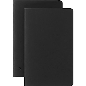 Moleskine Cahier Soft Cover Smart Notebook, Ruled/Lined, Pocket (3.5" x 5.5") Black, Compatible w/ Moleskine Smart Pen, 56 Pages