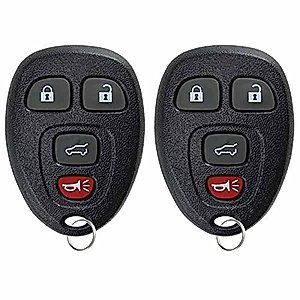 KeylessOption Keyless Entry Remote Control Car Key Fob Replacement for 15913416 (Pack of 2)