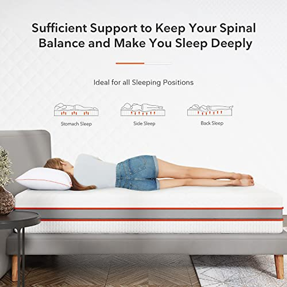 Sweetnight Queen Mattress, 12 Inch Gel Memory Foam Mattress in a Box for Cooling Sleep, Flippable Mattress with Two Firmness Preference, Pressure Relieving, CertiPUR-US Certified