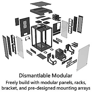 Thermaltake Tower 900 Black Edition Tempered Glass Fully Modular E-ATX Vertical Super Tower Computer Chassis CA-1H1-00F1WN-00