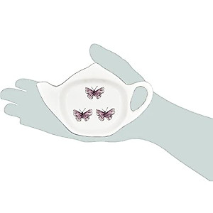 Tea Bag Holder Ceramic Teabag Holder Dish Teapot shaped Spoon Rest Set 4.5 inches