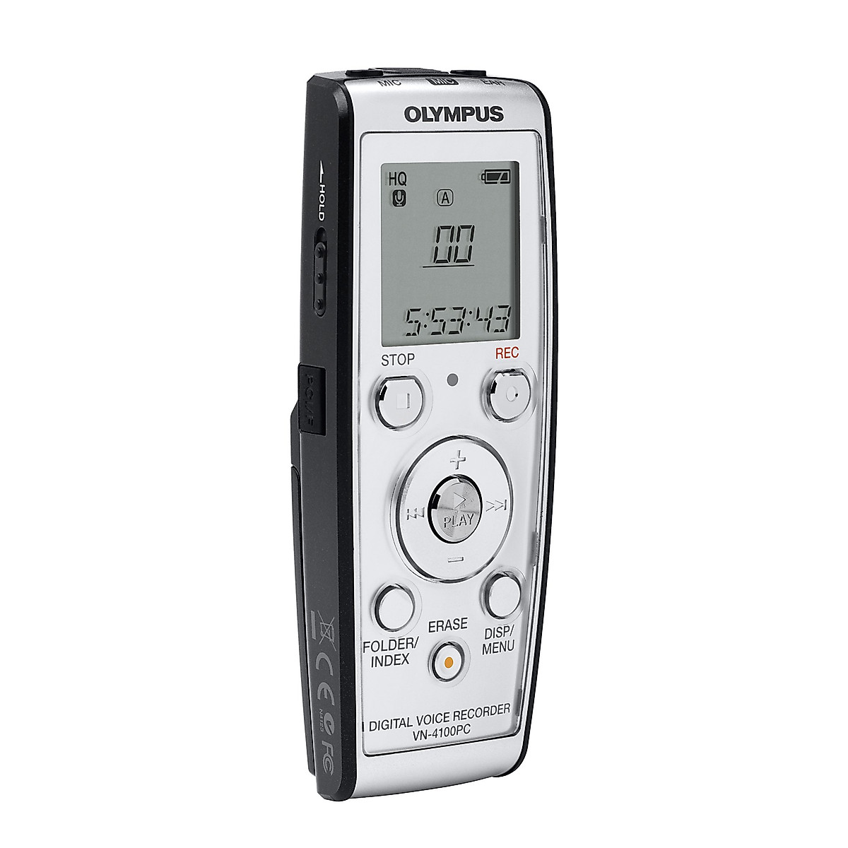 VN-4100PC Digital Voice Recorder, PC-Linked, 256MB Built-In Memory (141927)