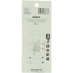 Conair Scunci No-Slip Grip Mini Octo Jaw Clips, 6 Ea