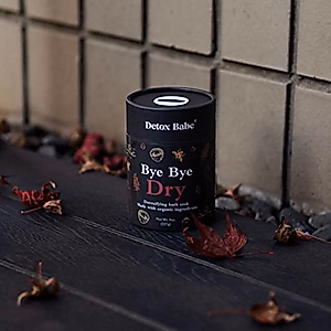 Detox Babe Bye Bye Dry Organic Detox Bath Salt Soak (8 oz) | Epsom Salt, Coconut Milk Powder, Raw Organic Honey, Colloidal Oat, Vanilla, Rose Bath Soak | Herbal Essential Oils Soak | Spa Bath Gift