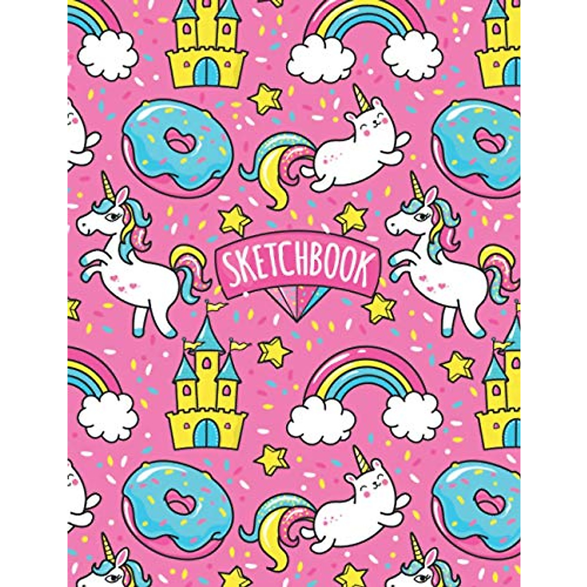 Sketchbook: Drawing notebook with Unicorns, Drawing Book (size 8.5 x 11) (Sketchbook For Kids)