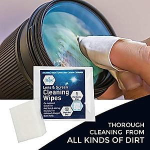 Medpride Premoistened Lens Wipes| Anti-Static, Anti-Fog, Quick-Dry & Scratch-Free| Cleaning Cloths for LED Touch Screen, iPhones, iPads, Computer Monitors, Eyeglasses, Camera Lenses, Laptop (100)