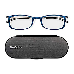 ThinOptics Unisex Adult Glasses Reading, Blue, 1.50 US
