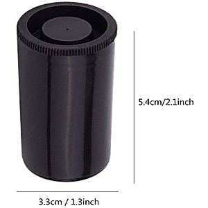 35mm Caliber Plastic Film Canisters -20pcs（Black ）