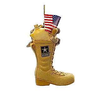 U.S. Army® Boot With U.S.A. Flag and Icons Ornamentfor Christmas