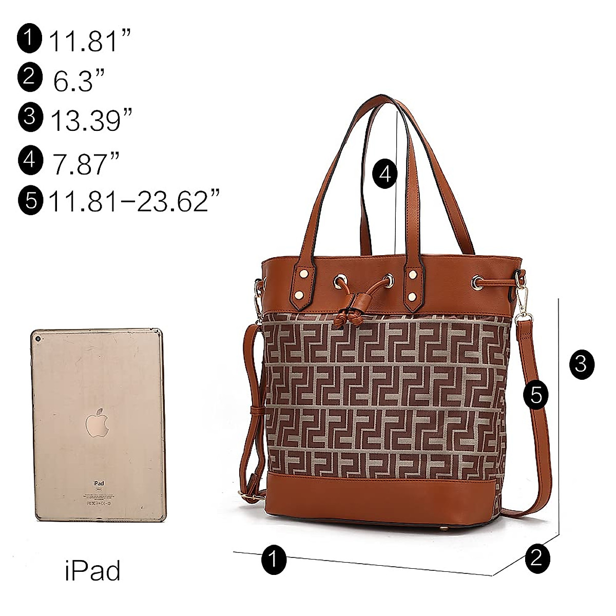 MKF Crossbody Hobo Bag for Women Handbag & Wristlet Wallet Purse Set – PU Leather Top Handle Shoulder Strap Black