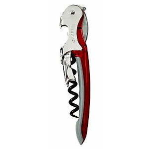 Murano Waiter's Corkscrew, Translucent Colors (Red)