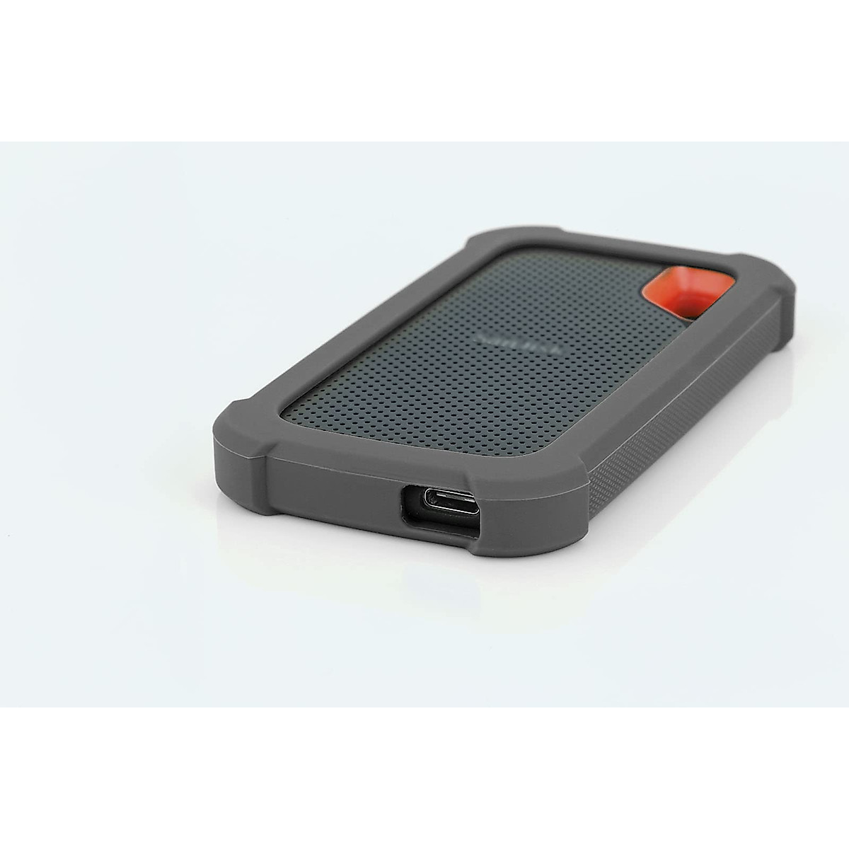 LEFXMOPHY Case Cover Replacement for SanDisk Extreme Portable New Generation SDSSDE61 500GB 1TB 2TB 4TB External SSD, E61 Soft Silicone Portective Skin Sleeve, Black