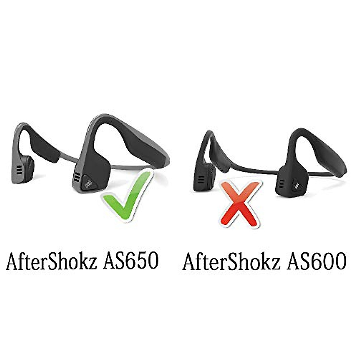 Hermitshell Hard Case for AfterShokz Trekz Air/AfterShokz Aeropex/Titanium Mini/Shokz OpenRun Pro Open Ear Wireless Bone Conduction Headphones AS650 / AS800 (Black) (Only Case)