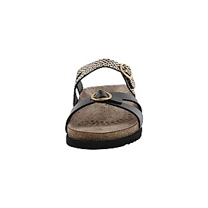 Mephisto Women's Hannel Sandal, Black Cuba/Waxy, 7