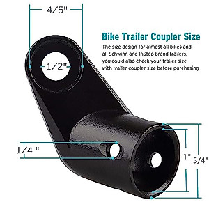 Titanker Upgraded Bike Trailer Attachment Bike Trailer Coupler for Instep & Schwinn Bike Trailers