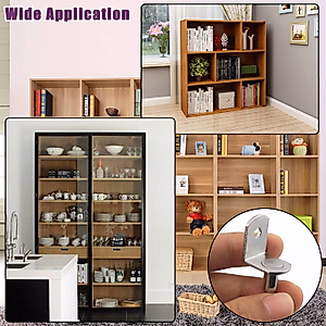 1/4 Inch Shelf Support Peg，Support Cabinet Shelf Pins，Shelf Bracket Pegs with Hole，L-Shaped Furniture Replacement Peg for Cabinets,Shelves,Wodrob