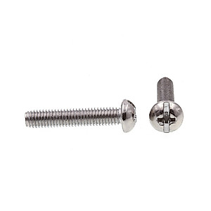 Prime-Line 9004253 Machine Screw, Round Head, Slotted/Phillips Combo, #10-32 X 1 in, Grade 18-8 Stainless Steel, Pack of 25