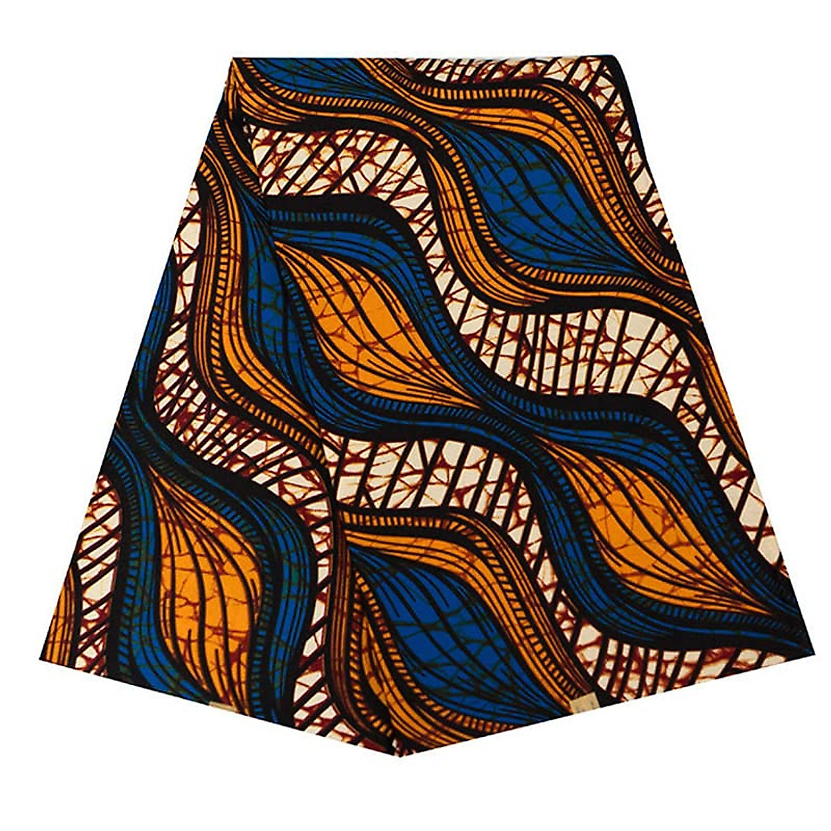 African Ankara Ankara Prints Fabric Veritable Wax Pagne Sewing Dress Craft Patchwork 100% Polyester Africa Ttissu Yards - 1Yard - African Fabric by The Yard