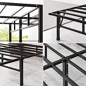 ZINUS SmartBase Compack Mattress Foundation / 14 Inch Metal Bed Frame / No Box Spring Needed / Sturdy Steel Slat Support, King