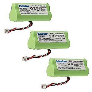 Kastar 3-Pack AAA 3.6V 1000mAh Ni-MH Rechargeable Battery Replacement for Zebra/Motorola Symbol 82-67705-01 Symbol LS-4278 LS4278-M BTRY-LS42RAAOE-01 DS-6878 Cordless Bluetooth Laser Barcode Scanner