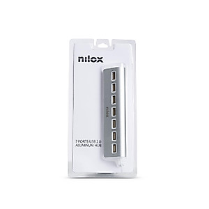 Nilox Hub 7 Port, 2.0 Aluminium