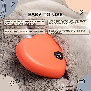 LUNA + RUFUS Heartbeat Puppy for Dogs with Blanket, Heat Packs and Chew Toy - Pet Anxiety Relief and Calming Sleep Aid - Perfect Dog Stuffed Animal for Behavioral Crate Training - Dog Toys