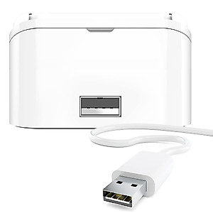 Oryuzi Dock Compatible with Square Reader 2nd Generation, USB Docking Station, White