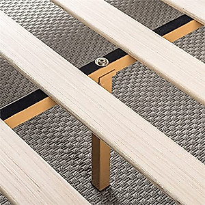 ZINUS Tonja Wood Platform Bed Frame with Headboard / Mattress Foundation with Wood Slat Support / No Box Spring Needed / Easy Assembly, Queen