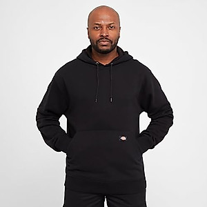 Dickies Men's Pullover Fleece Hoodie, Black, Large