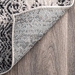 nuLOOM Konstantin Contemporary Chevron Area Rug, 9' x 12', Grey