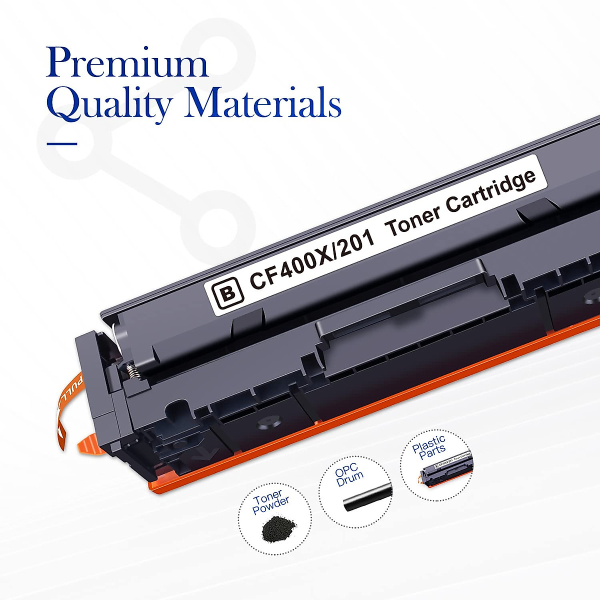 Valuetoner Compatible Toner Cartridge Replacement for HP 201X 201A CF401X CF402X CF403X High Yield for Color Laserjet Pro MFP M277dw M252dw M277 M252 M277n M252n Printer (3-Pack, Cyan Magenta Yellow)