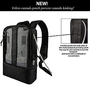 O2TOTES USA Portable Oxygen Concentrator Mesh Backpack Compatible with Inogen One G3 & Inogen One G5 (Fits: Inogen One G3 & Inogen One G5, OxyGo & OxyGo Next)