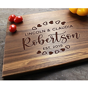 Personalized Cutting Boards for Couples Custom Mr Mrs Cutting Boards Paddle Cutting Board Wood Engraved