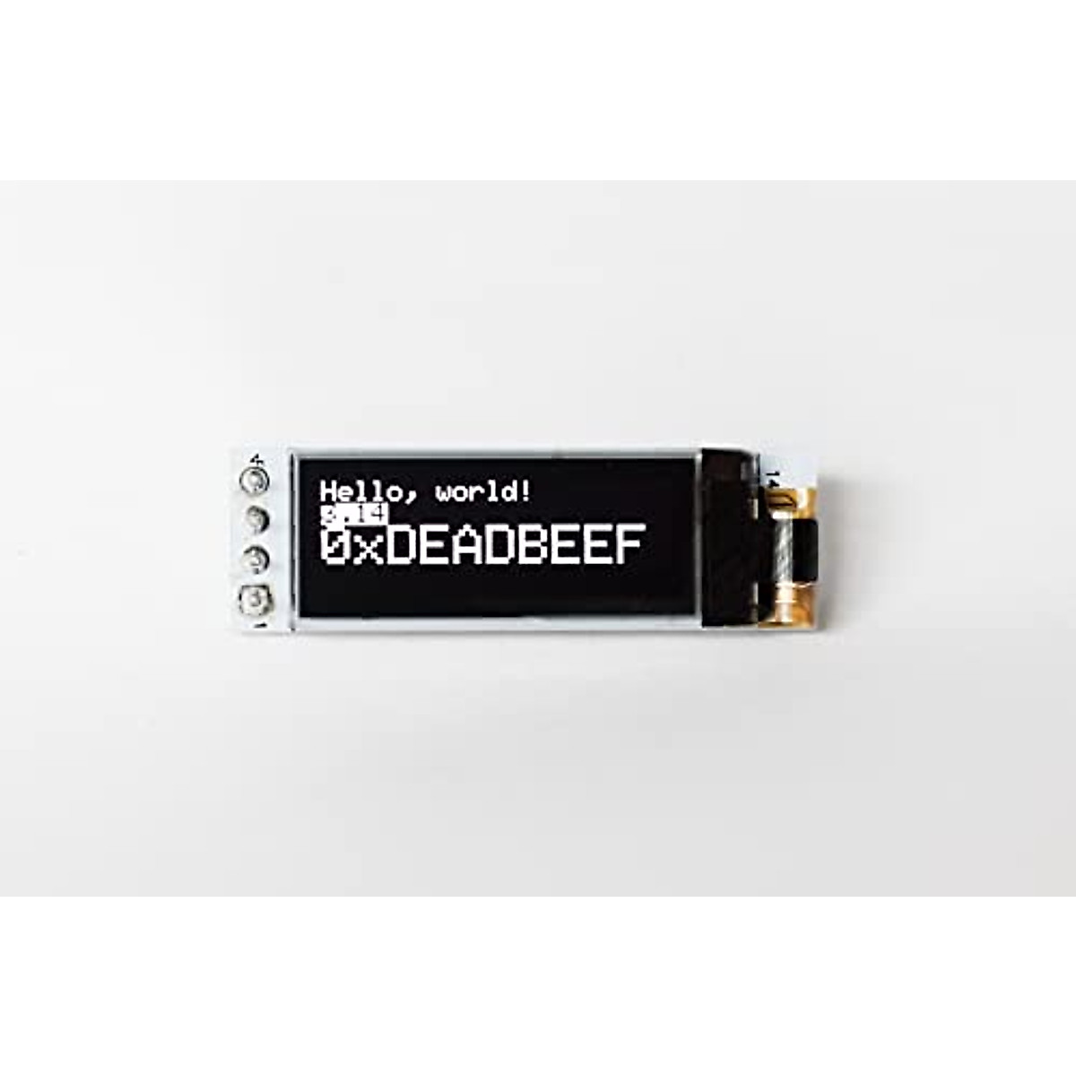 OLED Display Module for Mechanical Keyboards & Arduino, 3.3V-5V 0.91 Inch SSD1306 I2C (White)